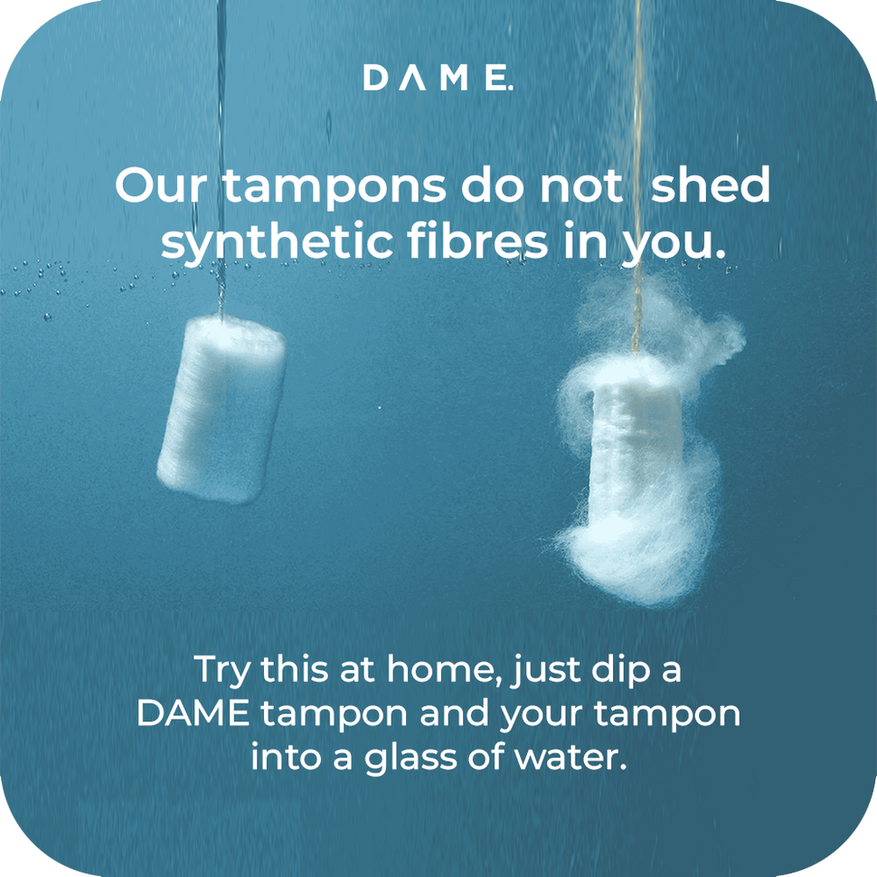 Organic Cotton Tampons | Sustainable Period Care – DAME.